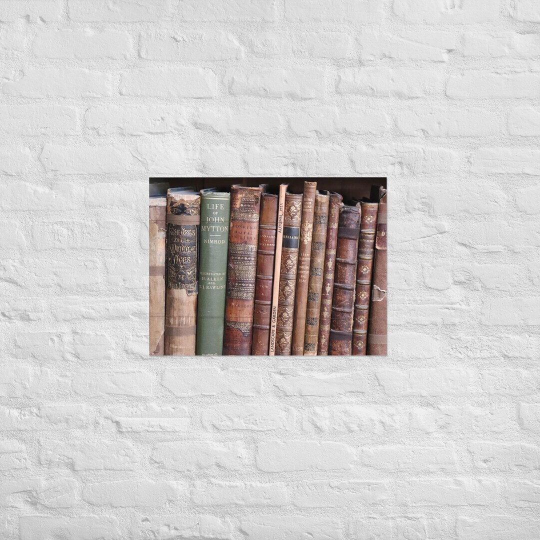Old Books, 2 Poster, Photography Print - Etsy