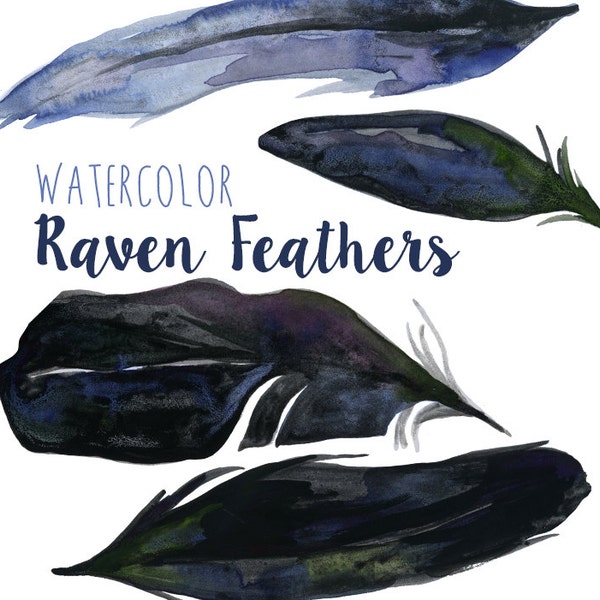 Raven Feathers - Etsy