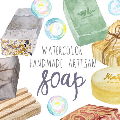 Handmade Soaps Clipart Set - Etsy