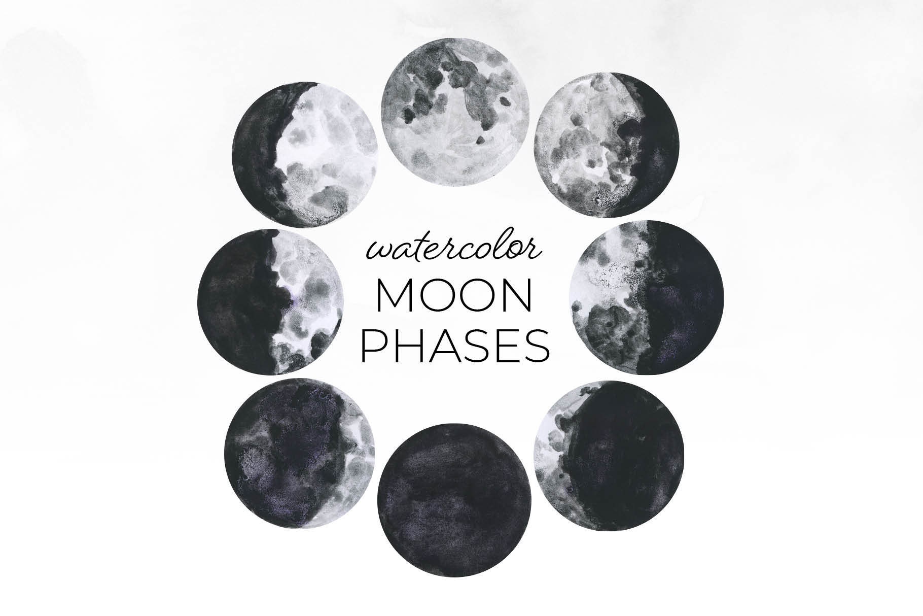 Moon Phases Clip Art