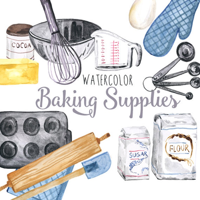 Baking Supplies Clipart