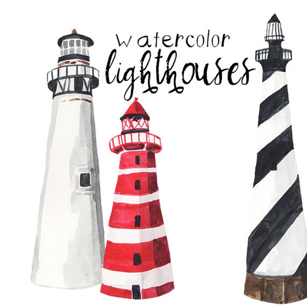 Lighthouse Clip Art - Etsy