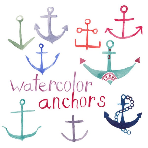 Anchor Clipart - Etsy UK