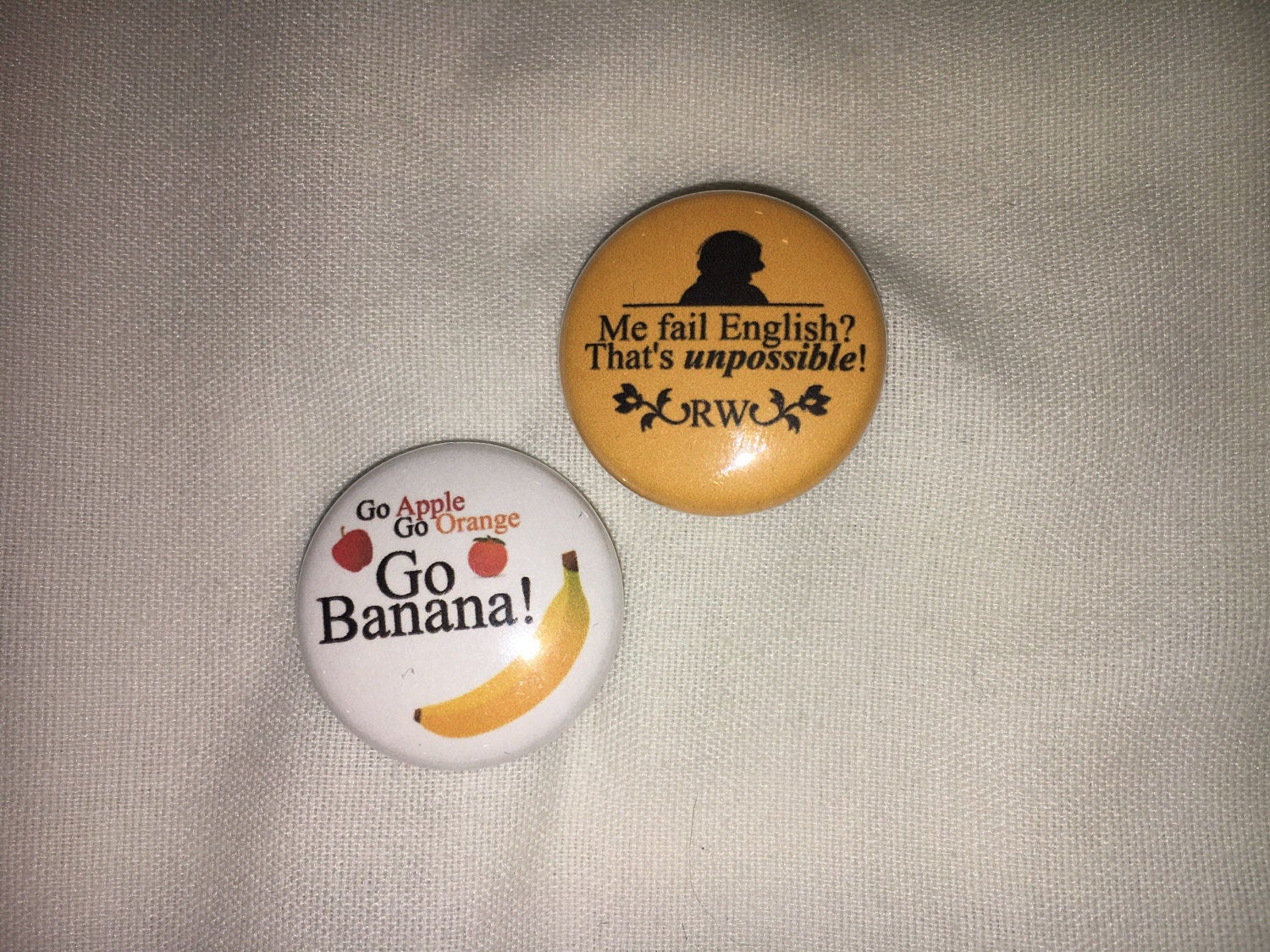 The Simpsons Ralph Wiggum Quotes Go Banana Me Fail English - Etsy