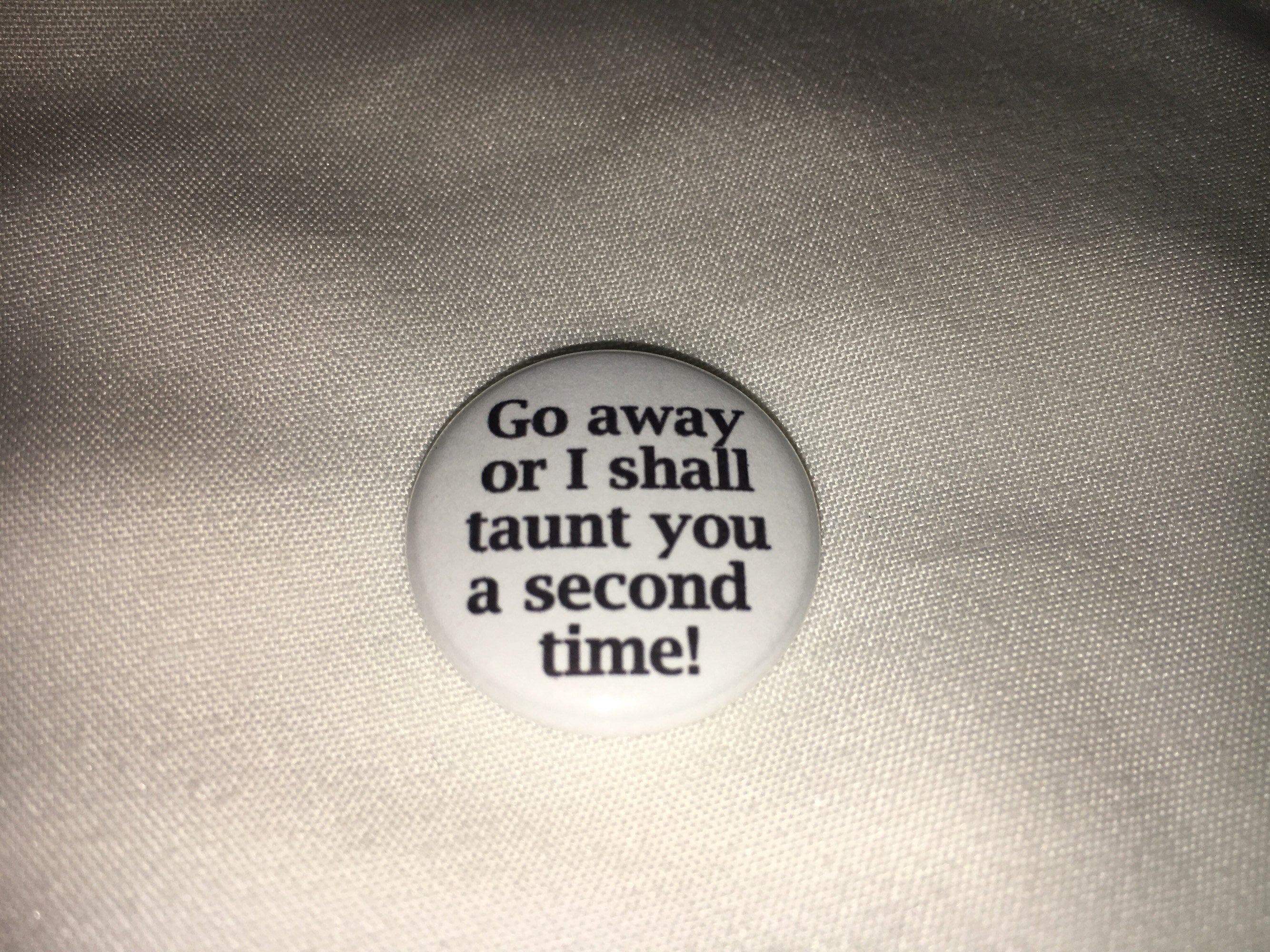 Monty Python Go Away 1 Pinback Button / Magnet - Etsy
