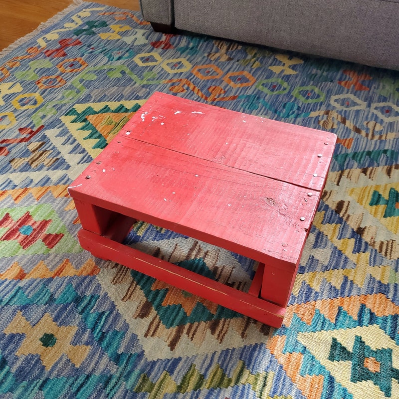 Red Stool - Etsy