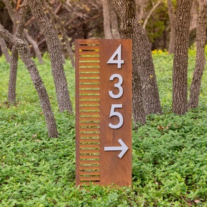 Antigua XL Yard Sign 6H Numbers Vertical Sign on | Etsy