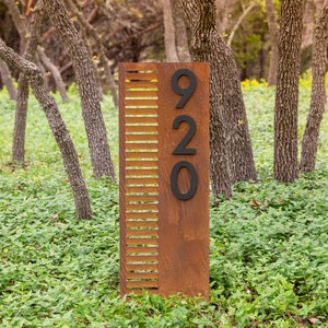 Antigua XL Yard Sign 6H Numbers Vertical Sign on | Etsy