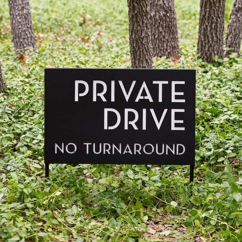 Private Road Sign Custom - Etsy