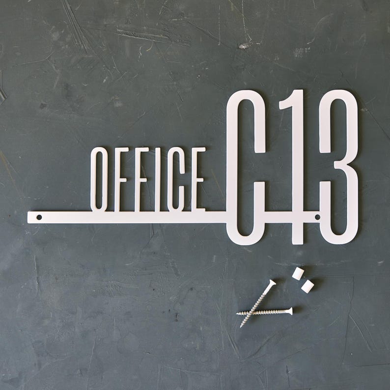 Address or Unit Number Sign - Modern Metal House Numbers for Homes ...