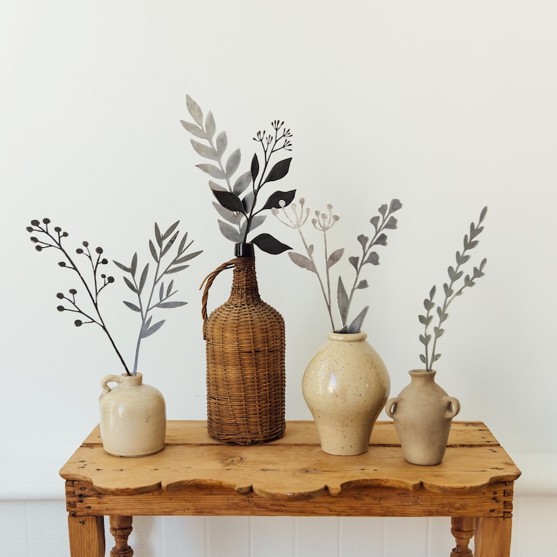 Small Metal Leaves - Etsy