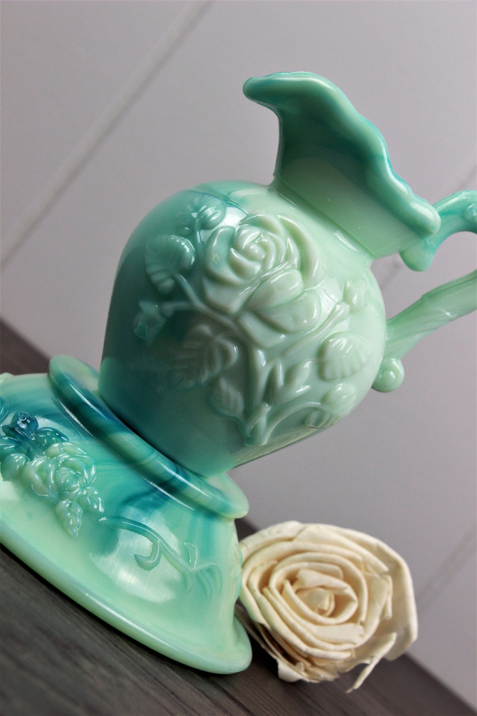 Avon Jadeite Cruet and Bowl Set - Etsy