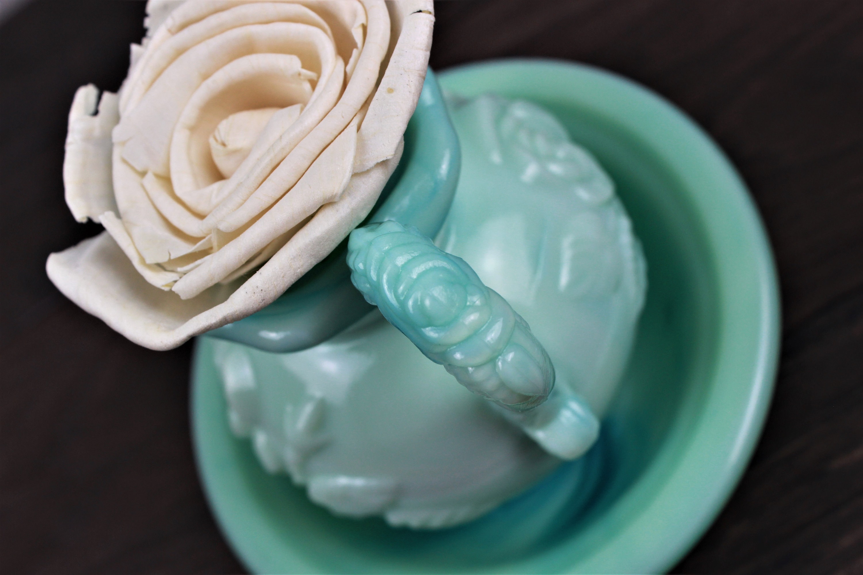 Avon Jadeite Cruet and Bowl Set - Etsy