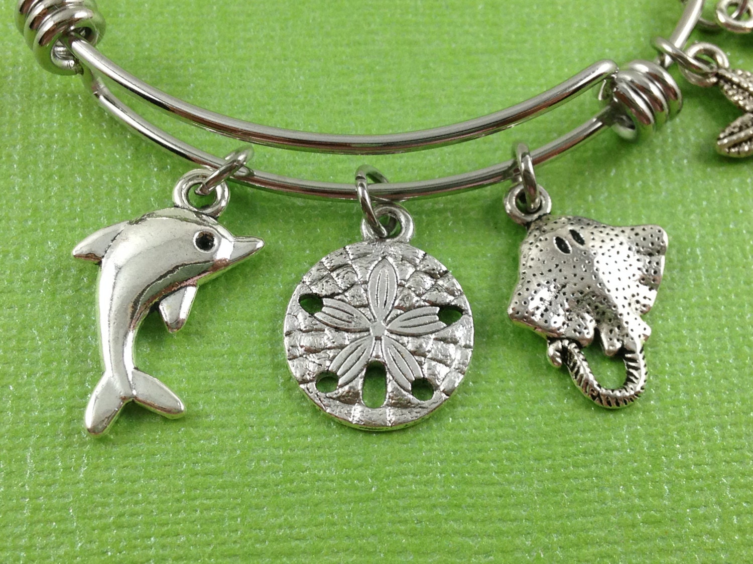 Ocean Charm Bracelet Ocean Life Bracelet Marine Life | Etsy