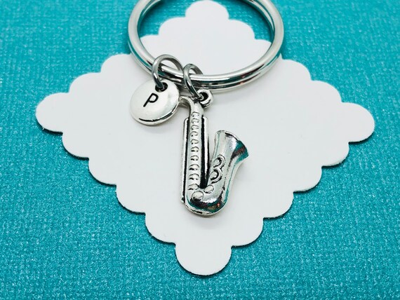 Saxophone Keychain Saxophone Charm Instrument Keychain | Etsy