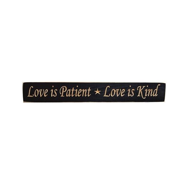 Love is Patient Wood Sign - Etsy