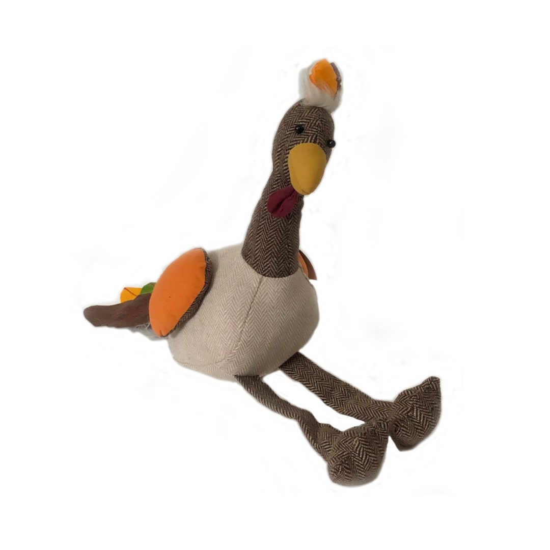 Stuffed Fabric Turkey Doll Country Farmhouse Primitive Rustic ...