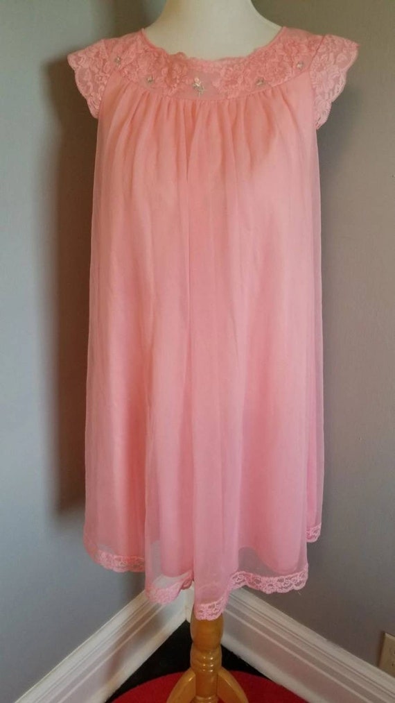 unworn shadowline pink negligee - Gem
