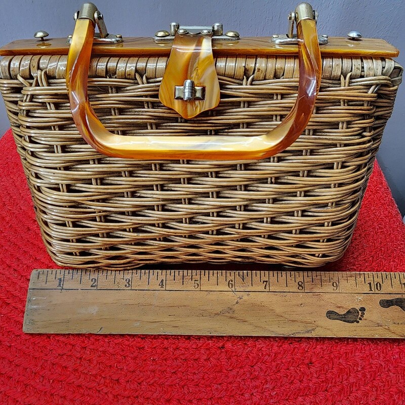 Wicker Handbag Purse - Etsy