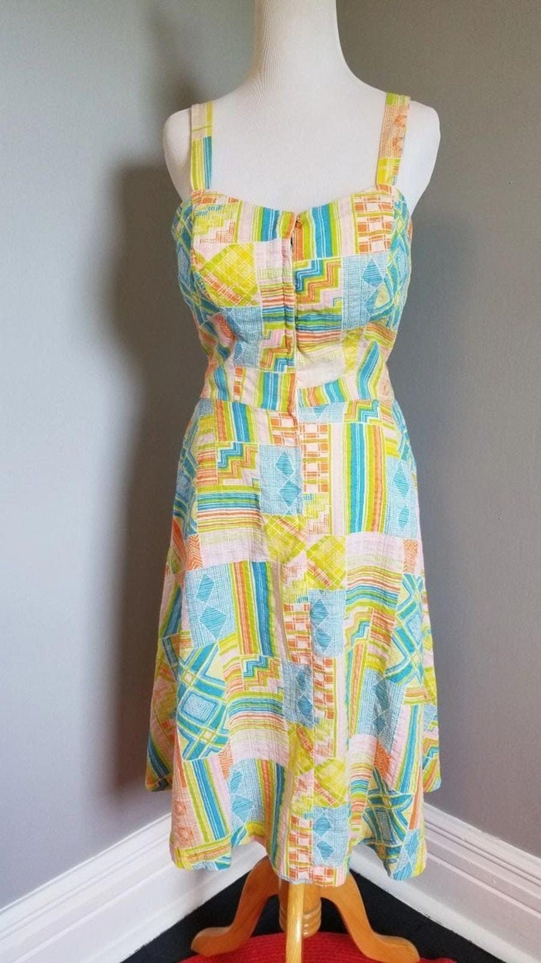 70s Vintage Emma Swim and Sun Dress - L - Etsy
