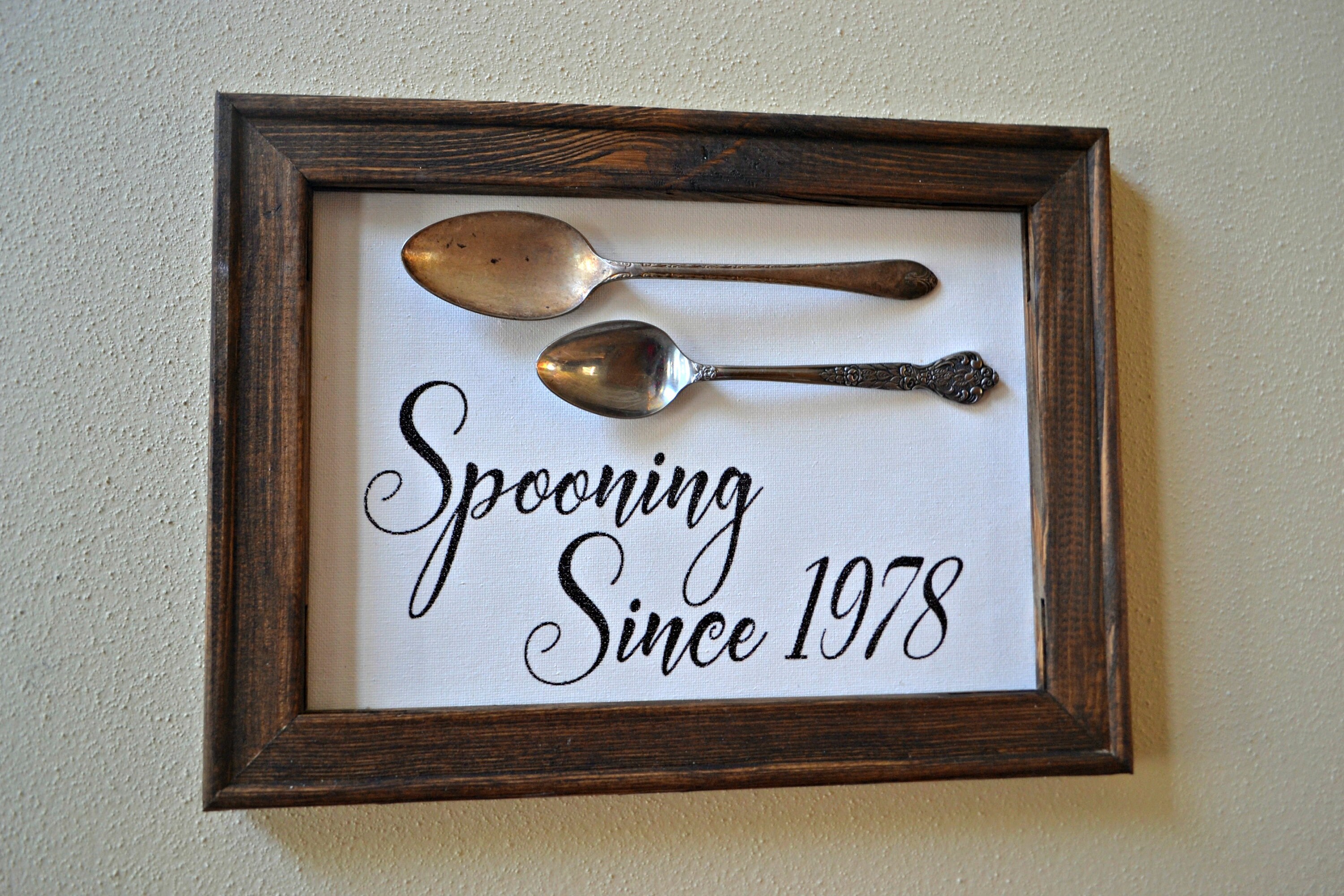 Spooning Since Sign, Personalized Custom Year Established, Wedding ...