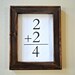 Family Sign 2 2 4 Canvas and Stained Wood Frame Rustic - Etsy