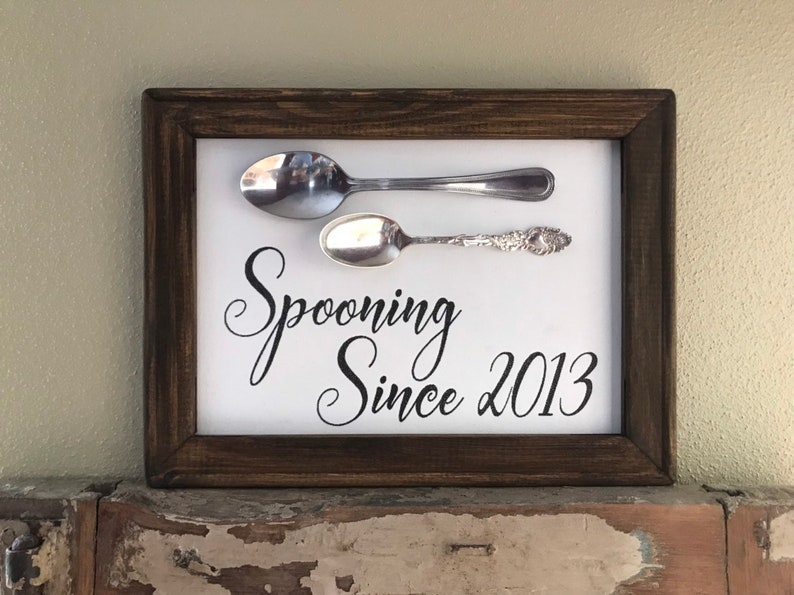 Spooning Since Sign, Personalized Custom Year Established, Wedding ...