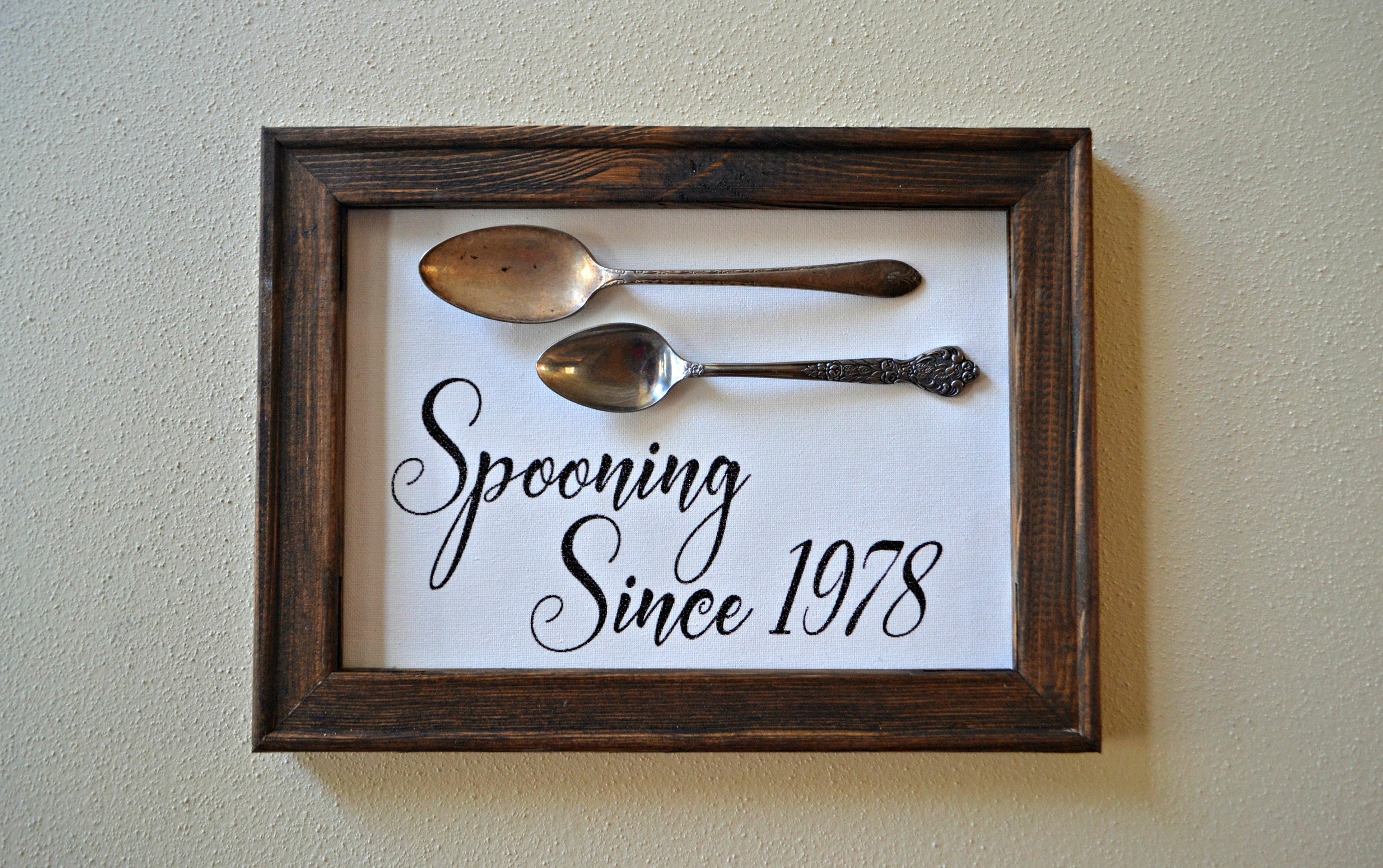 Spooning Since Sign, Personalized Custom Year Established, Wedding ...