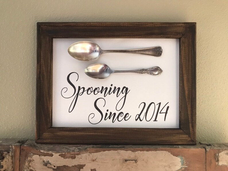 Spooning Since Sign, Personalized Custom Year Established, Wedding ...