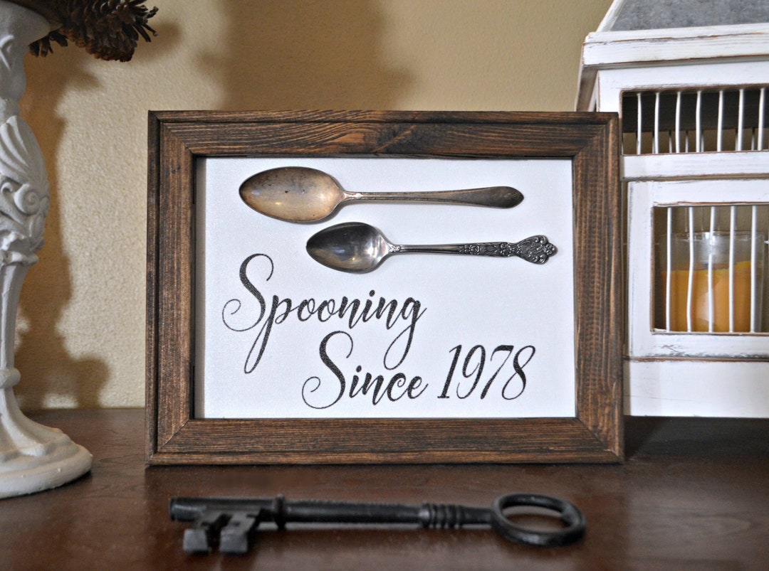 Spooning Since Sign, Personalized Custom Year Established, Wedding ...
