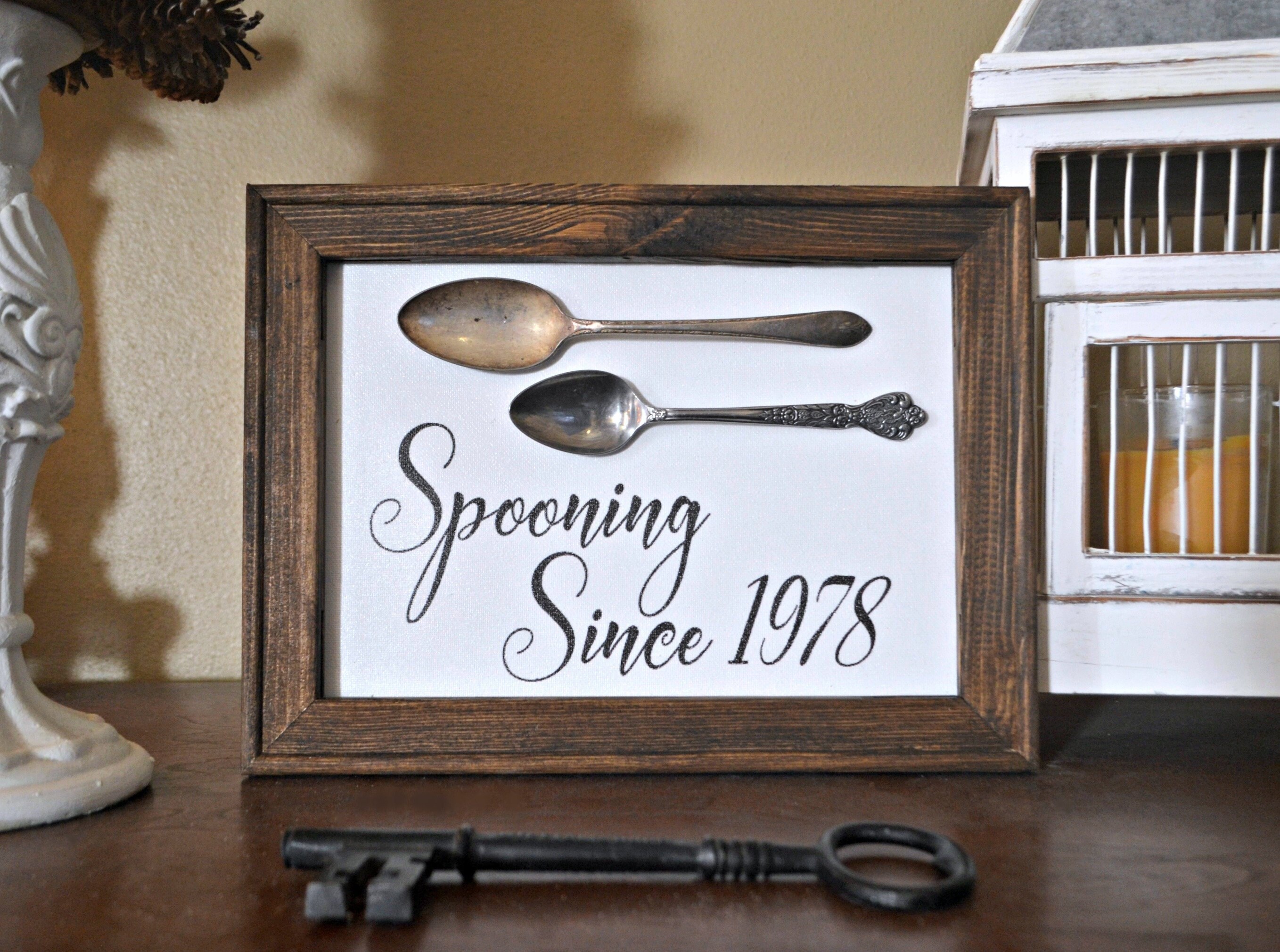 Spooning Since Sign, Personalized Custom Year Established, Wedding ...