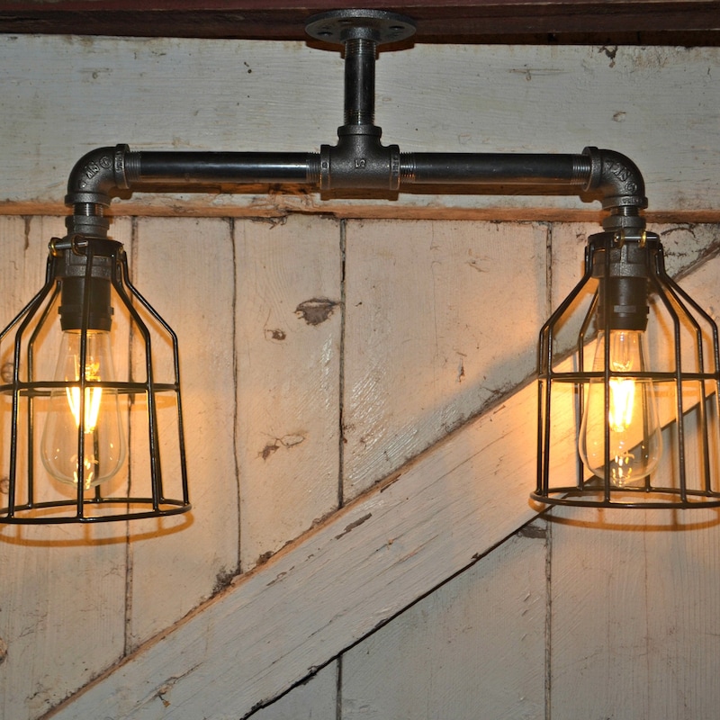 Steel Pipe Light - Etsy