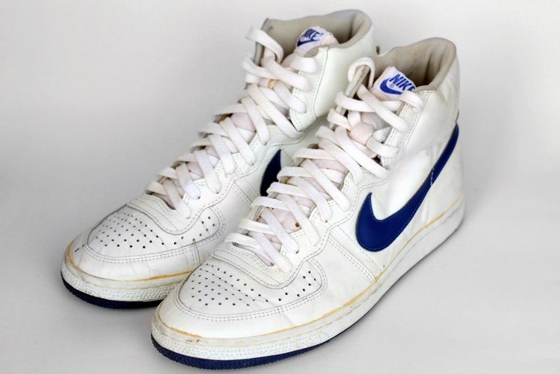 Vintage 1984 Nike Legend Hi High Sneakers Mens Basketball Etsy