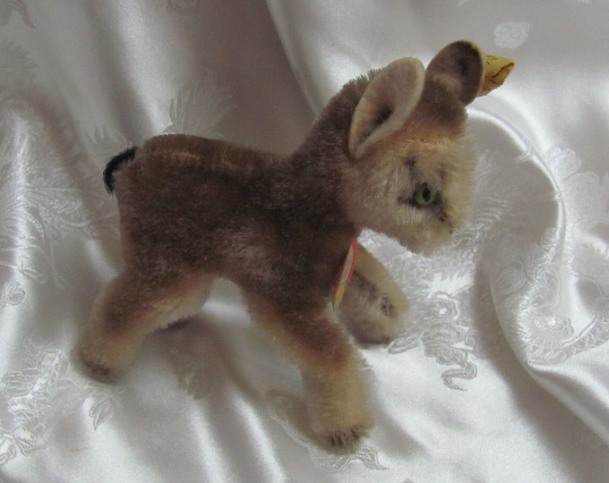 Vintage Steiff zicky Goat 1940's Original Ear Button All Tags 6312/00 ...
