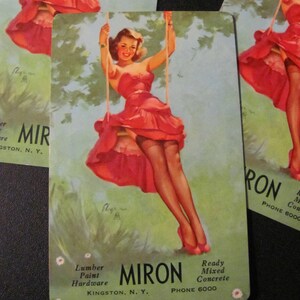 2 Collectible Single Swap Elvgren Vintage Retro Playing Cards Pin up ...