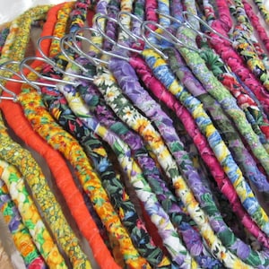 Beautiful Clothes Hangers Fabric Wrapped Covered Decorated With ...
