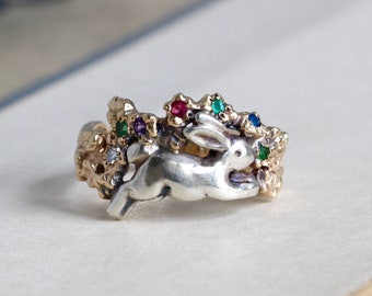 Rabbit Love Ring - Etsy