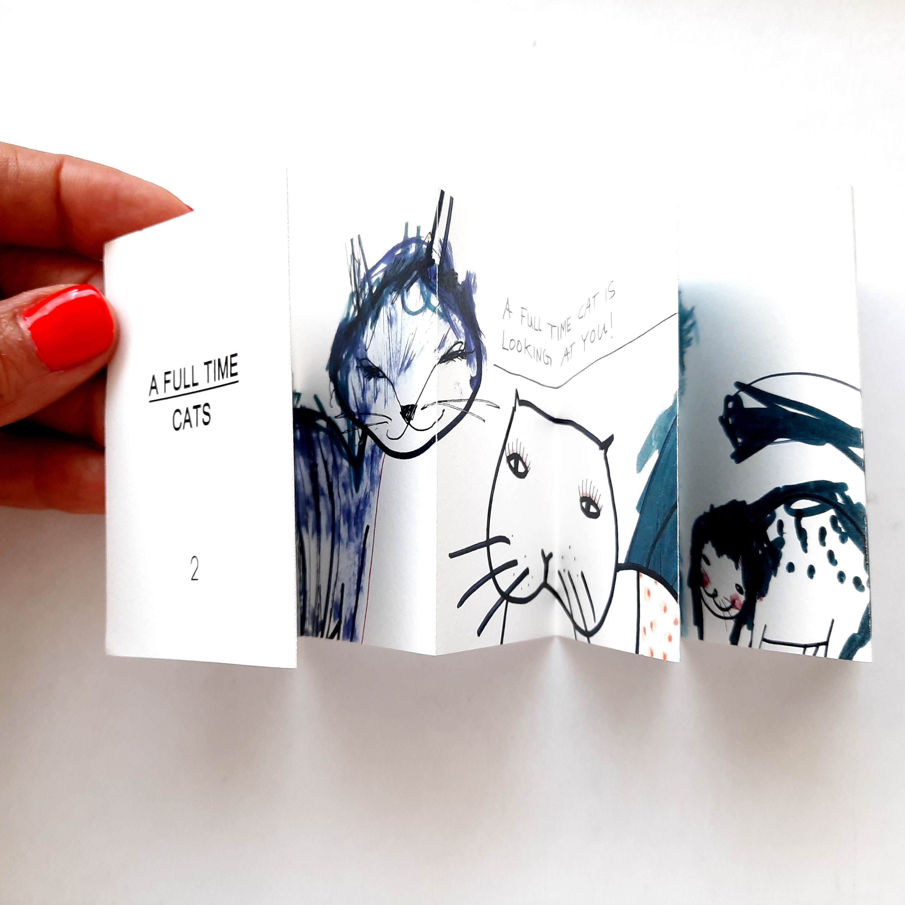 Mini Zine Art Zines Cat Zine Art A Full Time Cat 2 Cat - Etsy