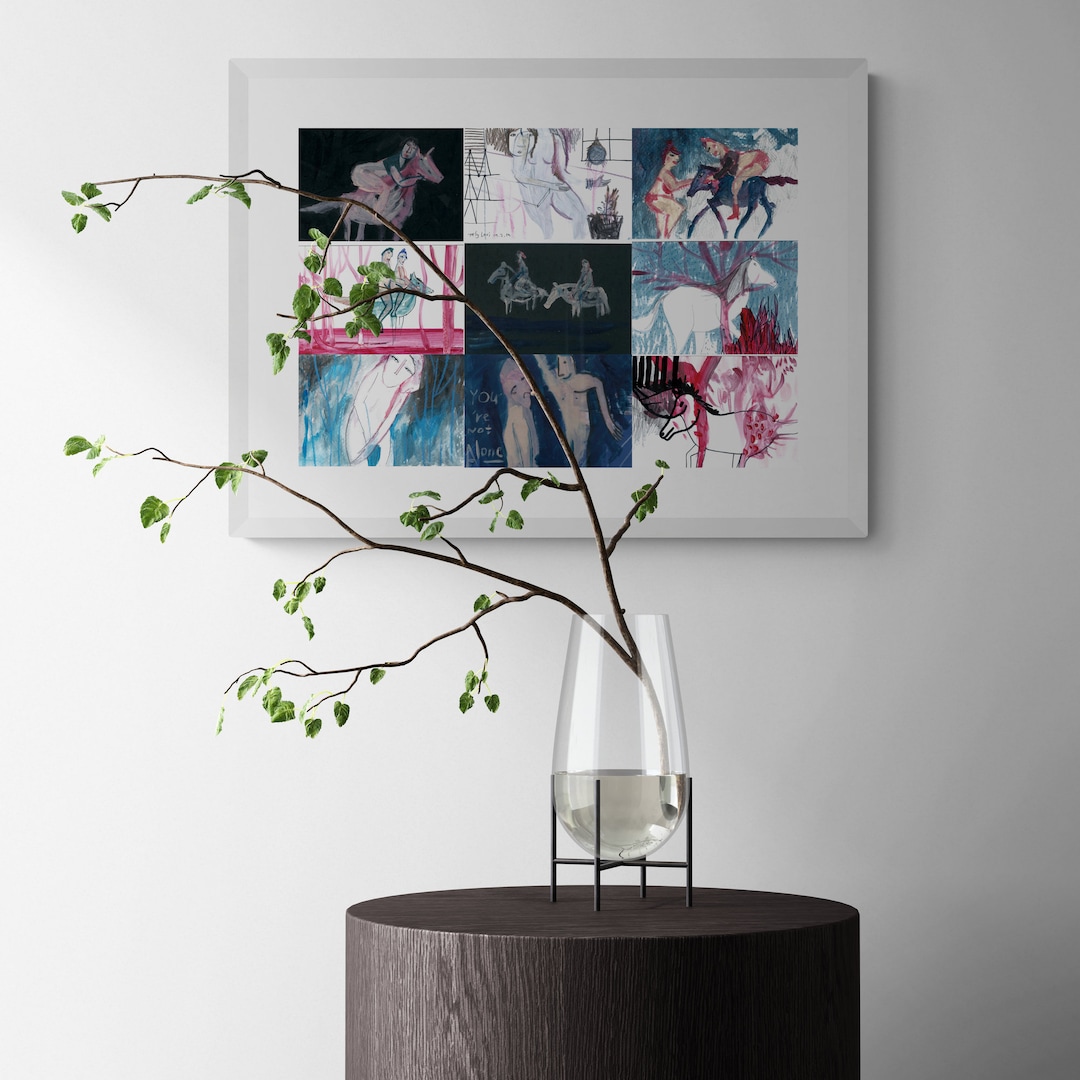 Original Art Paintings One-of-a-kind Collection 9 Unique Art Pieces ...