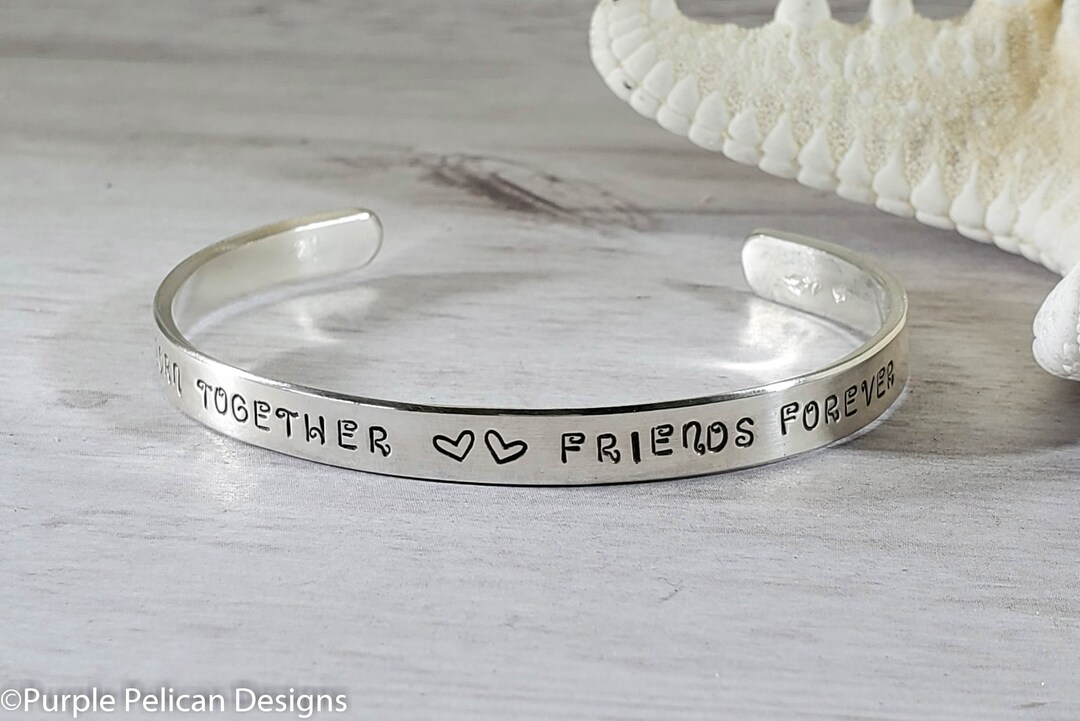 Twins Cuff Bracelet - Born Together Friends Forever - Etsy