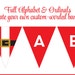 Printable DIY Christmas Pennant Banner FULL ALPHABET Custom | Etsy