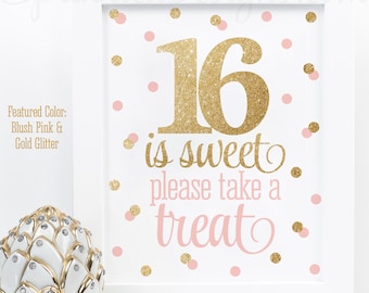 Sweet 16 printables | Etsy