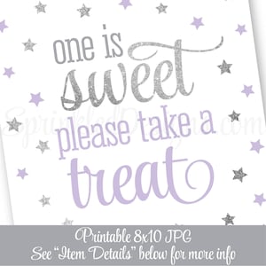 One is Sweet Take A Treat, Printable Twinkle Little Star Girl First ...