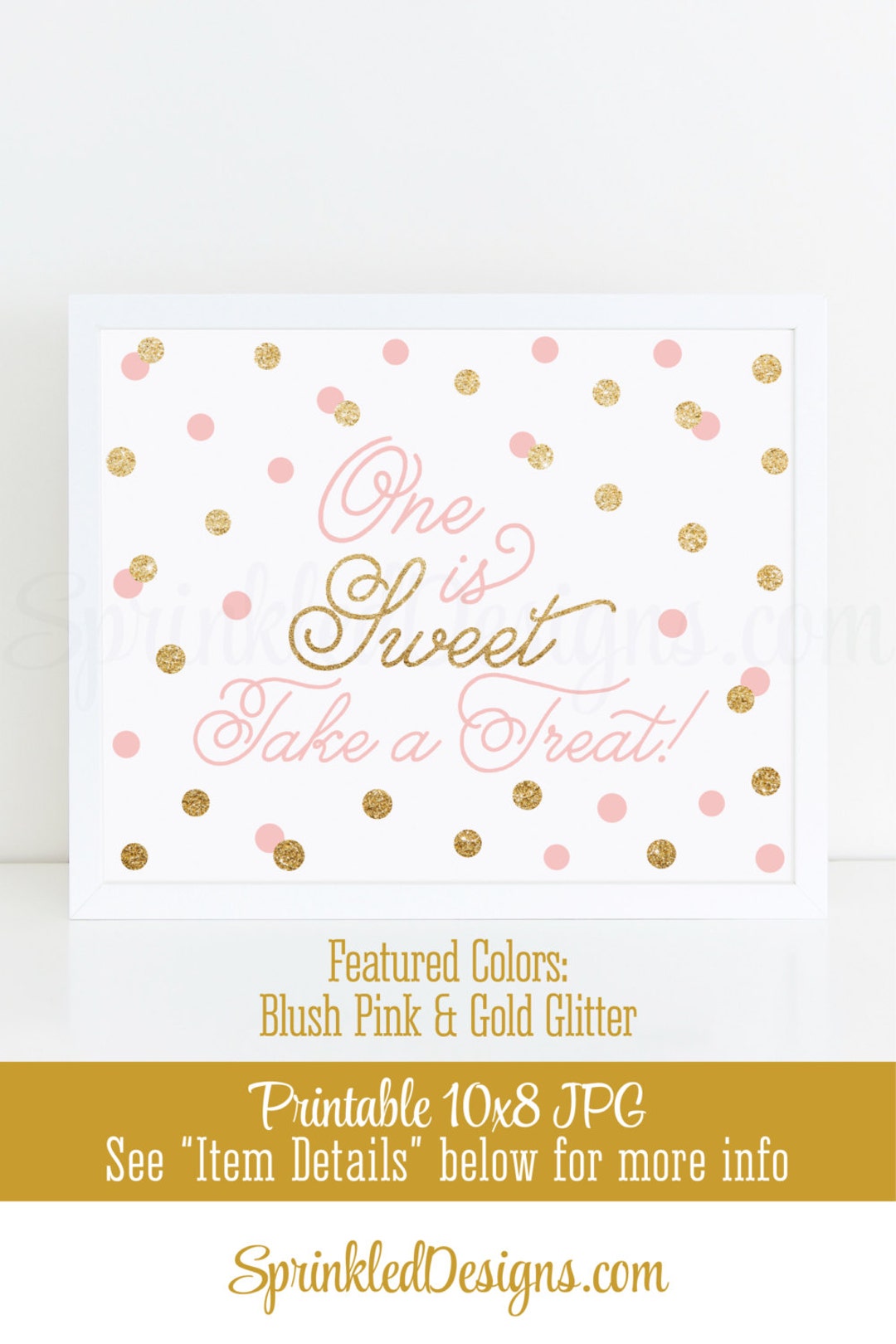 One is Sweet Take A Treat Printable First Birthday Party - Etsy