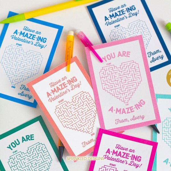 Maze Valentine - Etsy