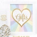 Gift Table Sign, Printable Rainbow Unicorn Birthday Party Decorations ...