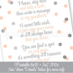 Guest Book Sign 1st Birthday Guest Book Sign Girl Baby | Etsy