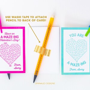Heart Maze Valentines Cards - You're Amazing - Printable Valentines for ...
