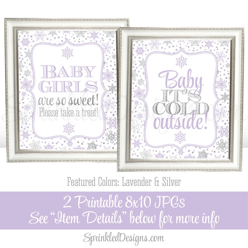 Winter Baby Shower Decor Baby Its Cold Outside Baby Girls - Etsy