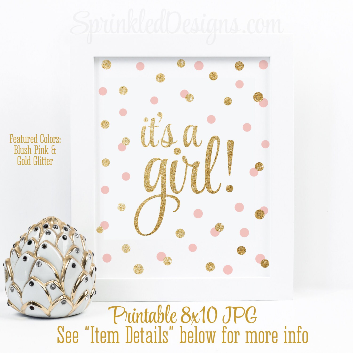 It's A Girl Sign Baby Shower Decorations Baby Girl Baby | Etsy